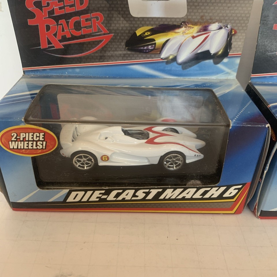 Lot Of 3 New 2007 HOT WHEELS 1:64 DIE-CAST SPEED RACER - Mach 4, Mach 6 ...