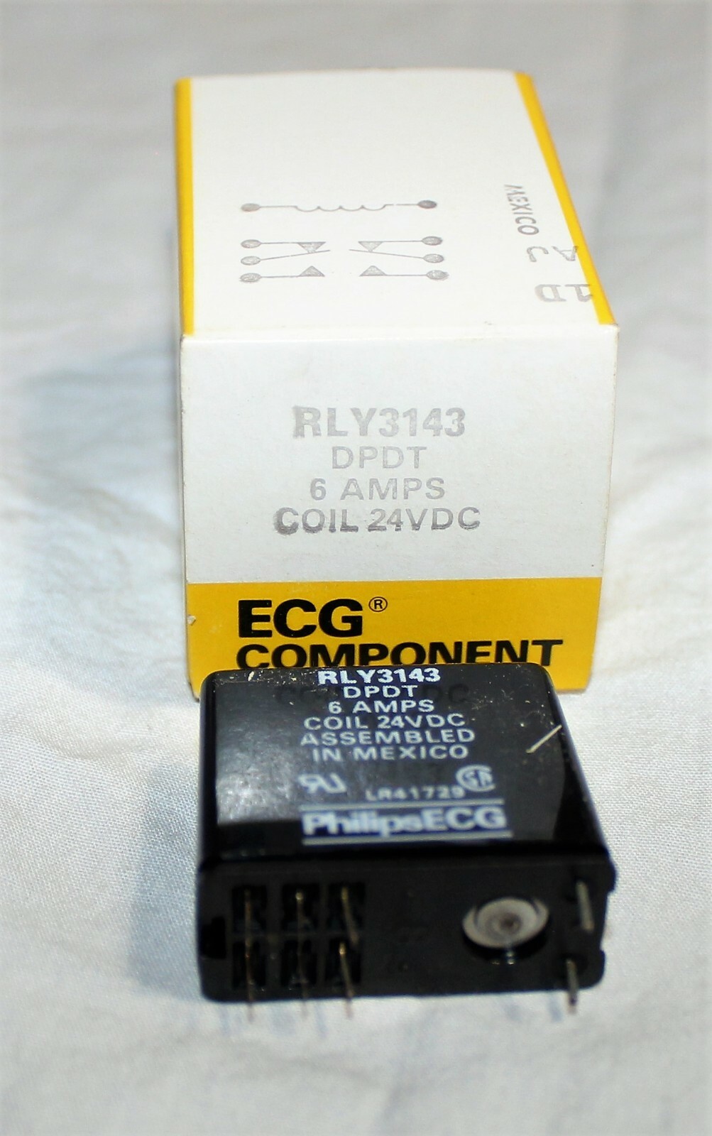 ECG Relay RLY3143 DPDT 6A 24VDC PC Mountable Relay New | eBay