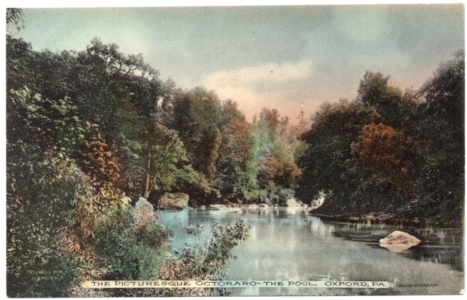 Vintage Postcard PA George Rudolph Oxford Octoraro ALBERTYPE 1900s Hand ...