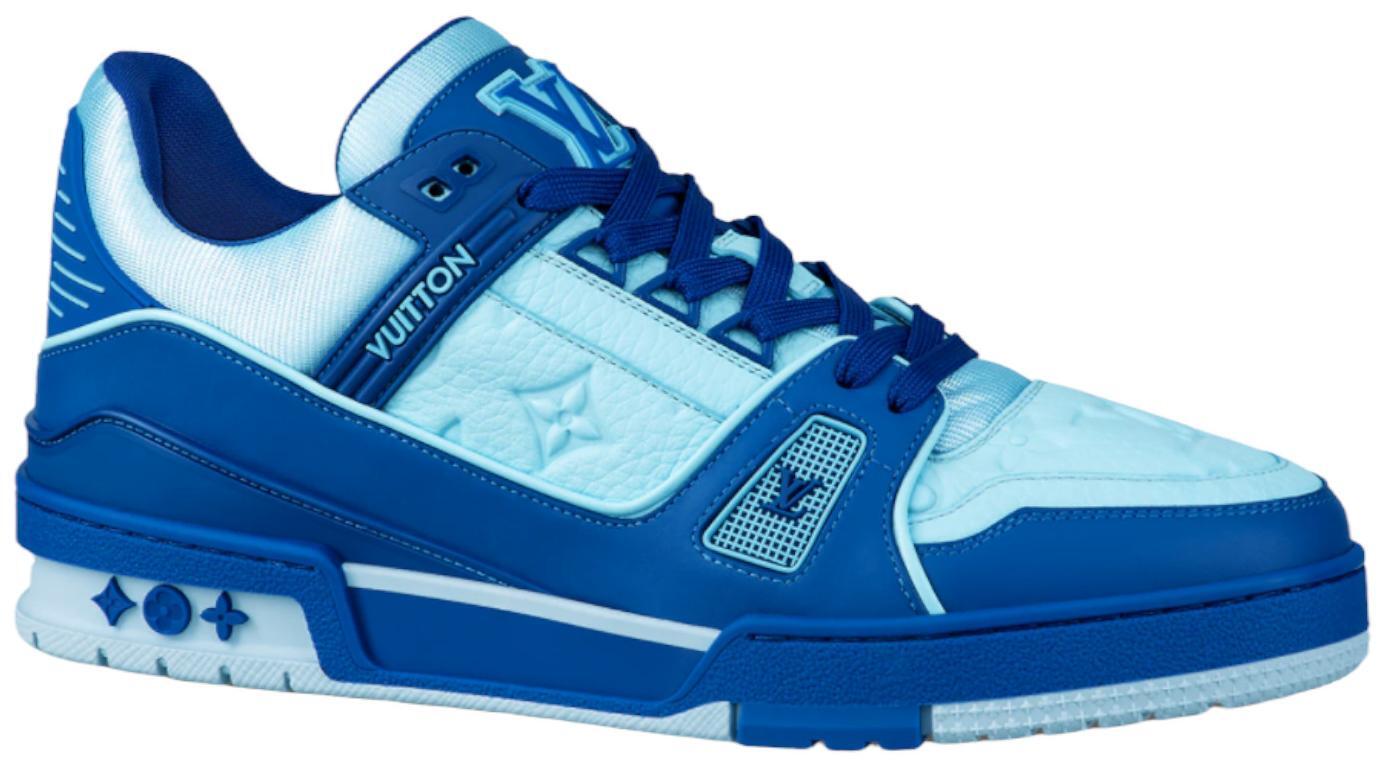 Size 11 - Louis Vuitton LV Trainer Blue - 1A8WEN for sale online | eBay