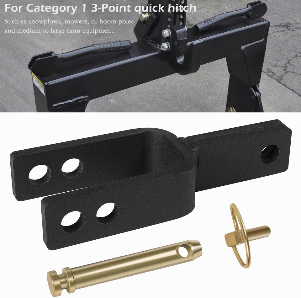3 Point Versatile Quick Hitch Adapter Bracket Fit for Category 1 Quick ...