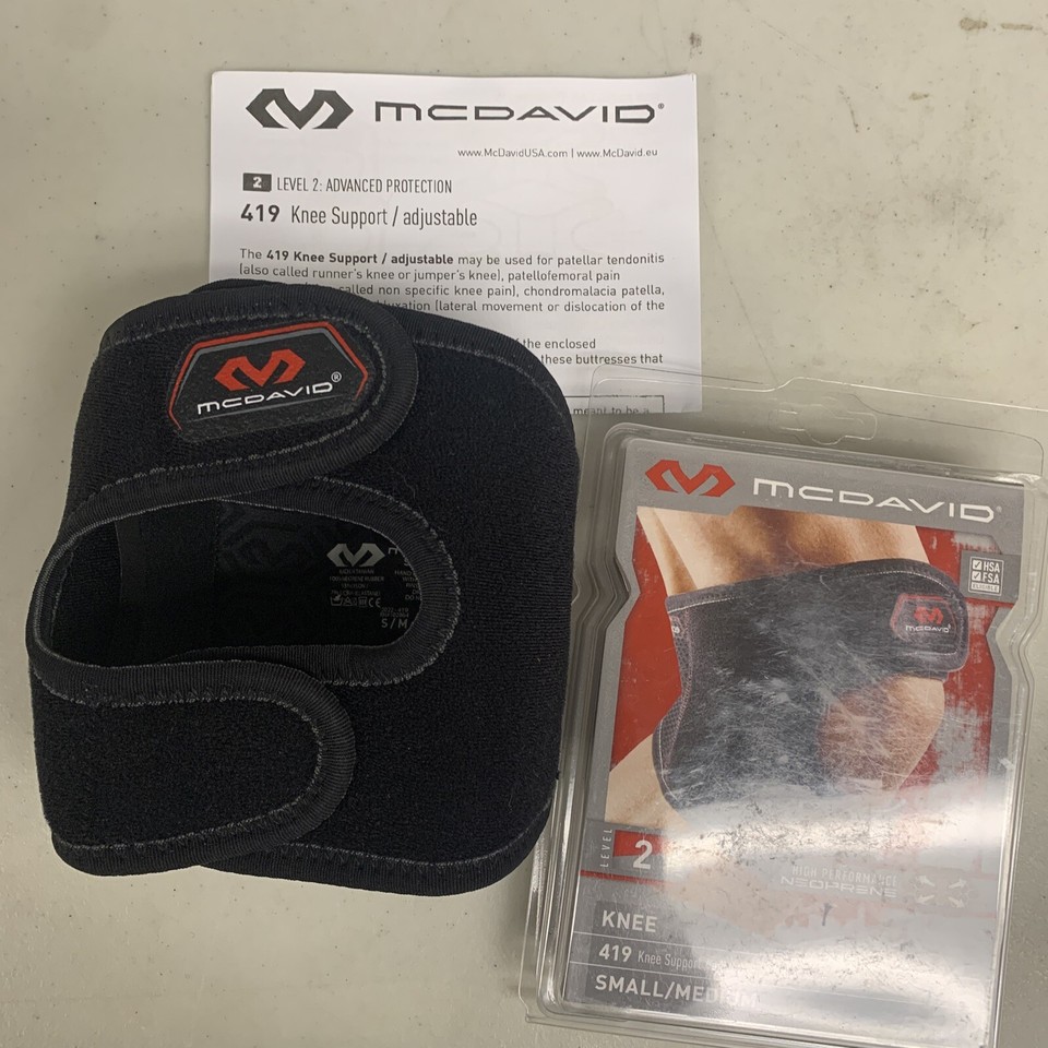 McDavid 419R-S/M Level 2 Knee Support/Adjustable Black | eBay