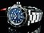 RARE Legend Men 200m Deep Blue Diver Midnight Black Dial Quartz SS ...