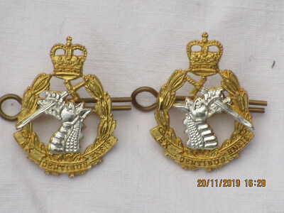 Royal Army Dental Corps, RADC, Officer, Collar Badges, GB, Eyelets | eBay