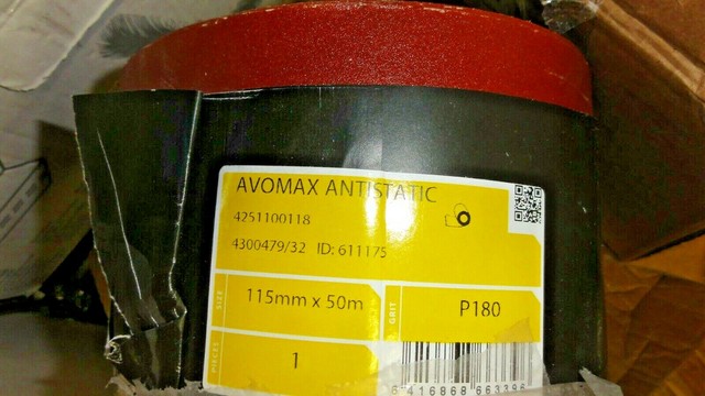 Pack of 3 Mirka Avomax Antistatic P180 - 115mm x 50m - Next Day Courier ...