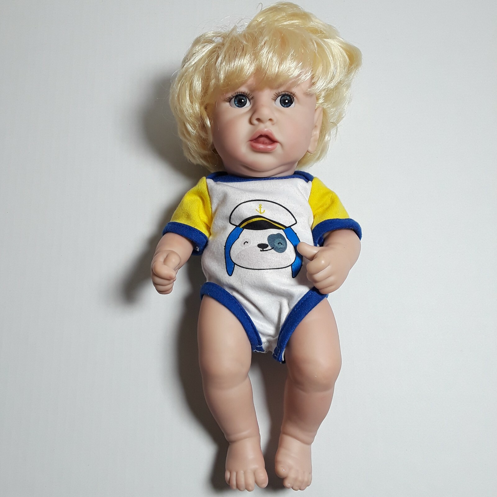 RBG Reborn Baby Doll Preemie Boy Blonde Hair Blue Eyes Life Like 12 ...