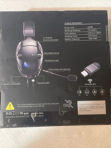 BL100 Pro Wireless Gaming Headset With Detachable Noise Cancelling ...