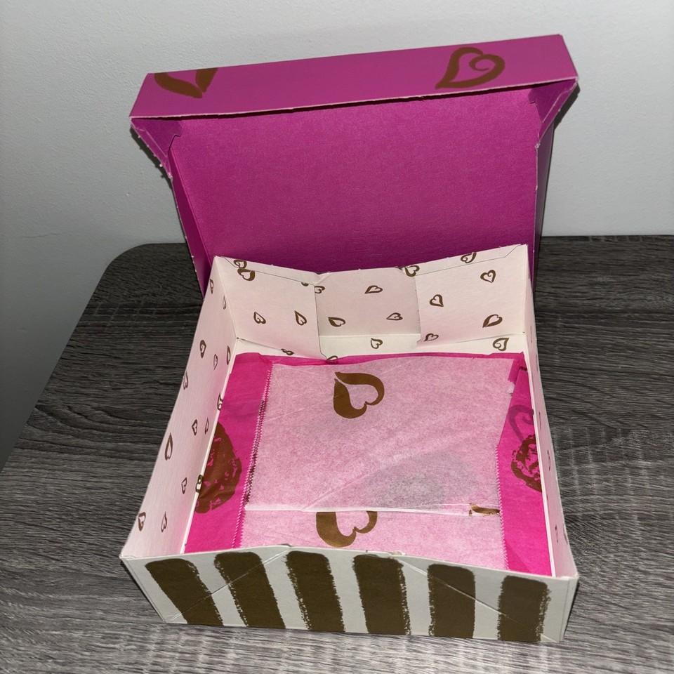 Vintage Victoria's Secret Gift Box Set of 2 Hearts Pink Gold 90s style ...