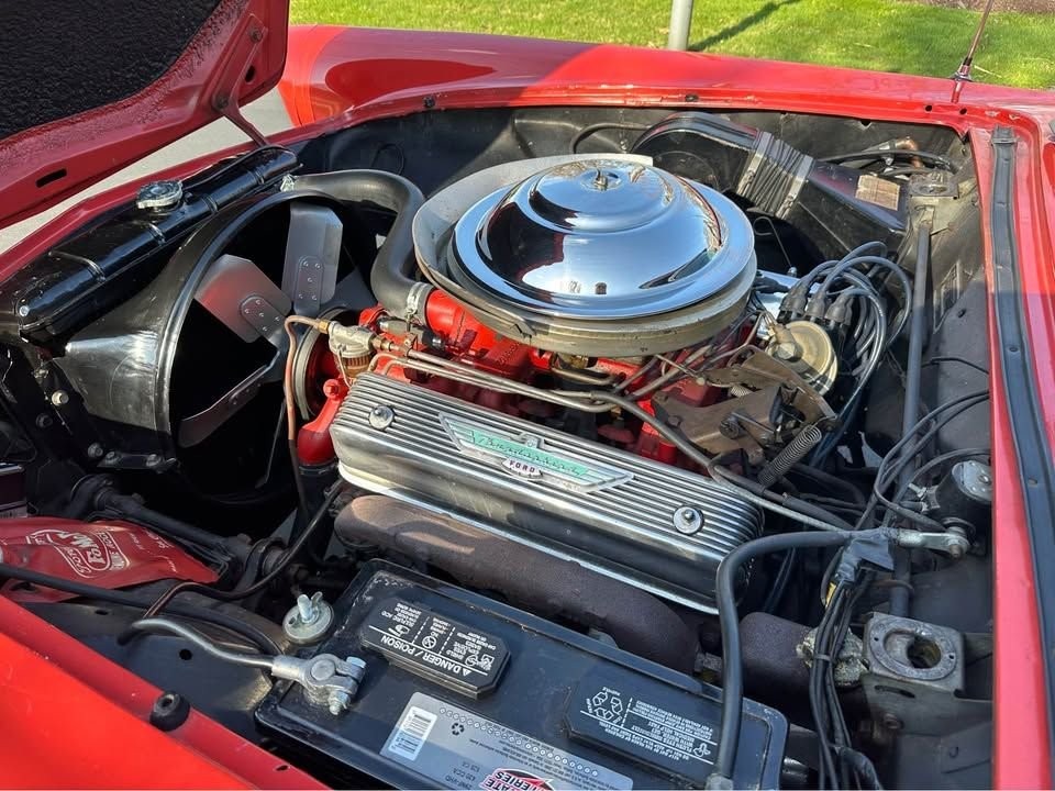 1956 Ford Thunderbird Rare 312 V8, Fiesta Red, Well-Maintained | eBay