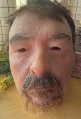 Silicone Rubber Human Head Model, Film Theatre Prop, Realistic, Quality ...