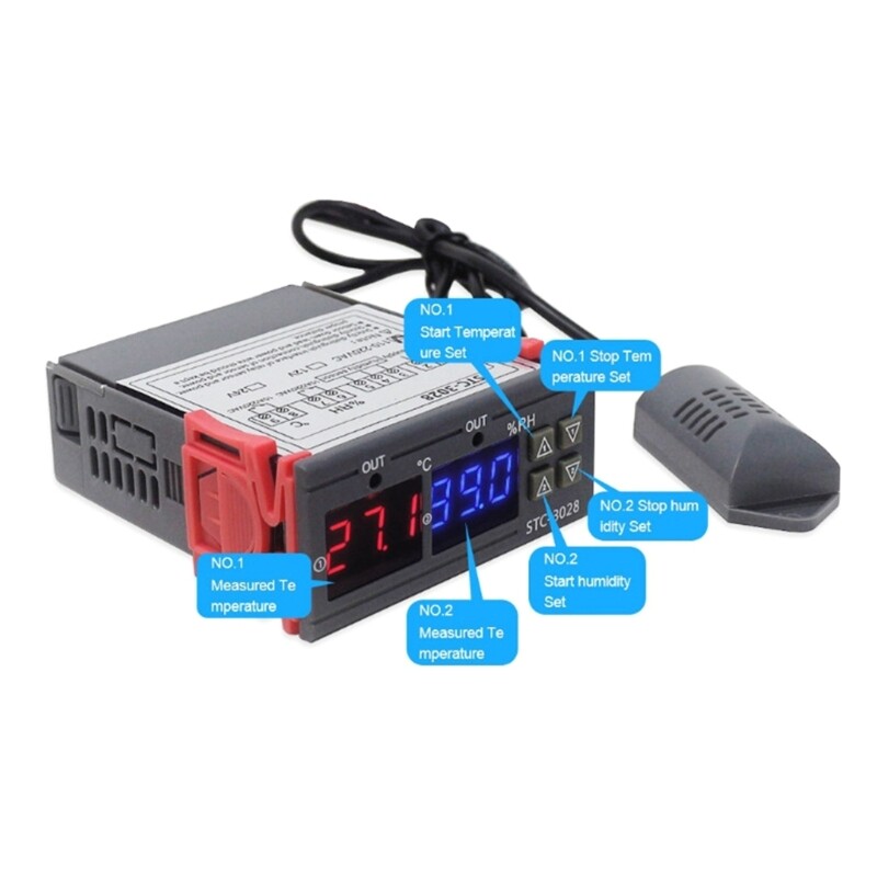 Digital Temperature Controller Thermostat Thermoregulator for Incubator ...