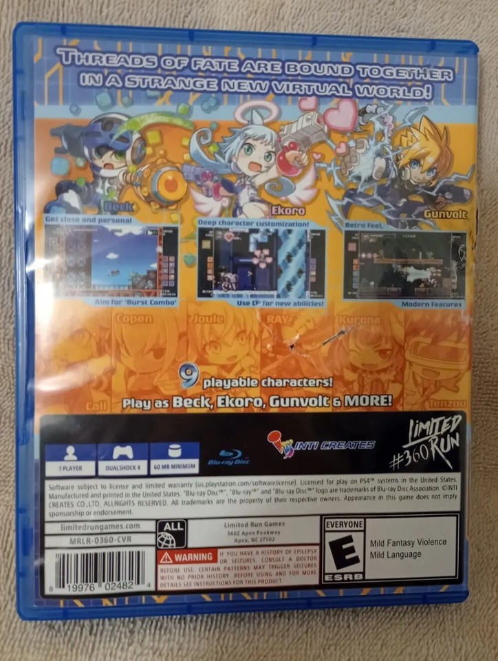 Limited Run #360: Gal*Gunvolt Burst (PS4) PlayStation 4 Paper Damage | eBay