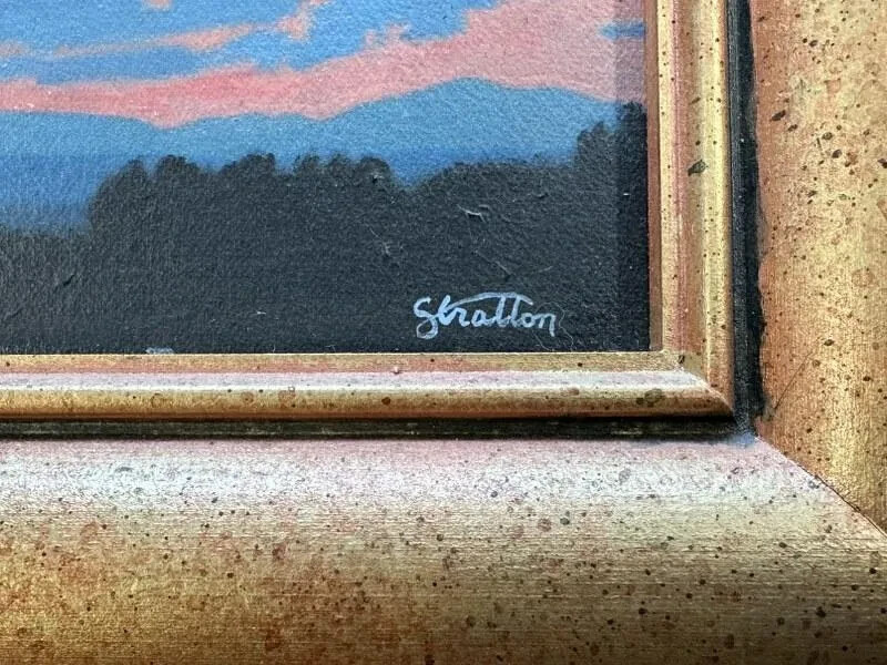 Thomas Charles Stratton ( 1945-2023 ) o/b landscape | eBay