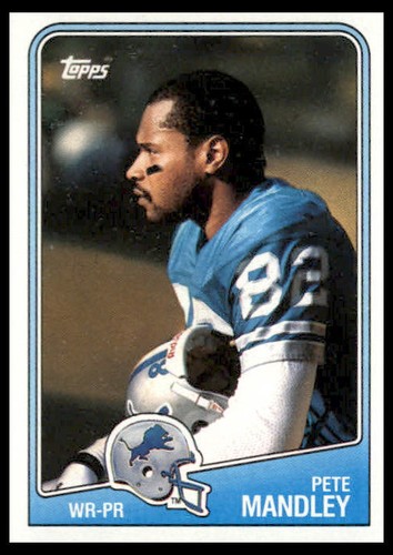1988 Topps #376 Pete Mandley Detroit Lions Football Card | eBay