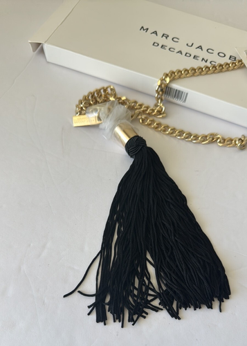 Marc Jacobs DECADENCE LARGE Necklace Gold Tone Chain Tassel black in ...