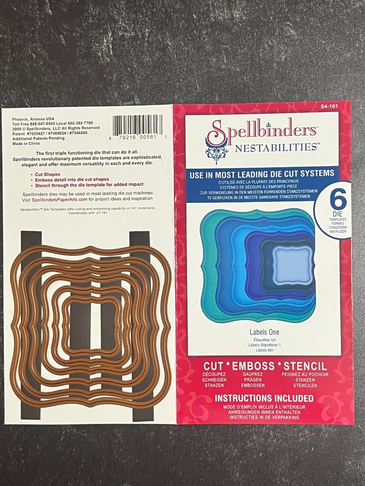 Spellbinders Nestabilities Dies-Gently Used-Metal Dies-Spellbinders ...