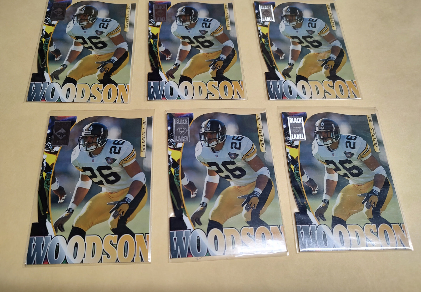 ROD WOODSON 1995 Collector's Edge Black Label Silver Die-Cuts #167 HOF ...
