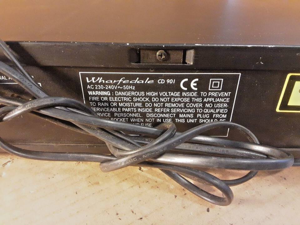 Wharfedale CD901 Stereo CD Player. Black. Retro 1990s Hi-Fi. No Remote ...
