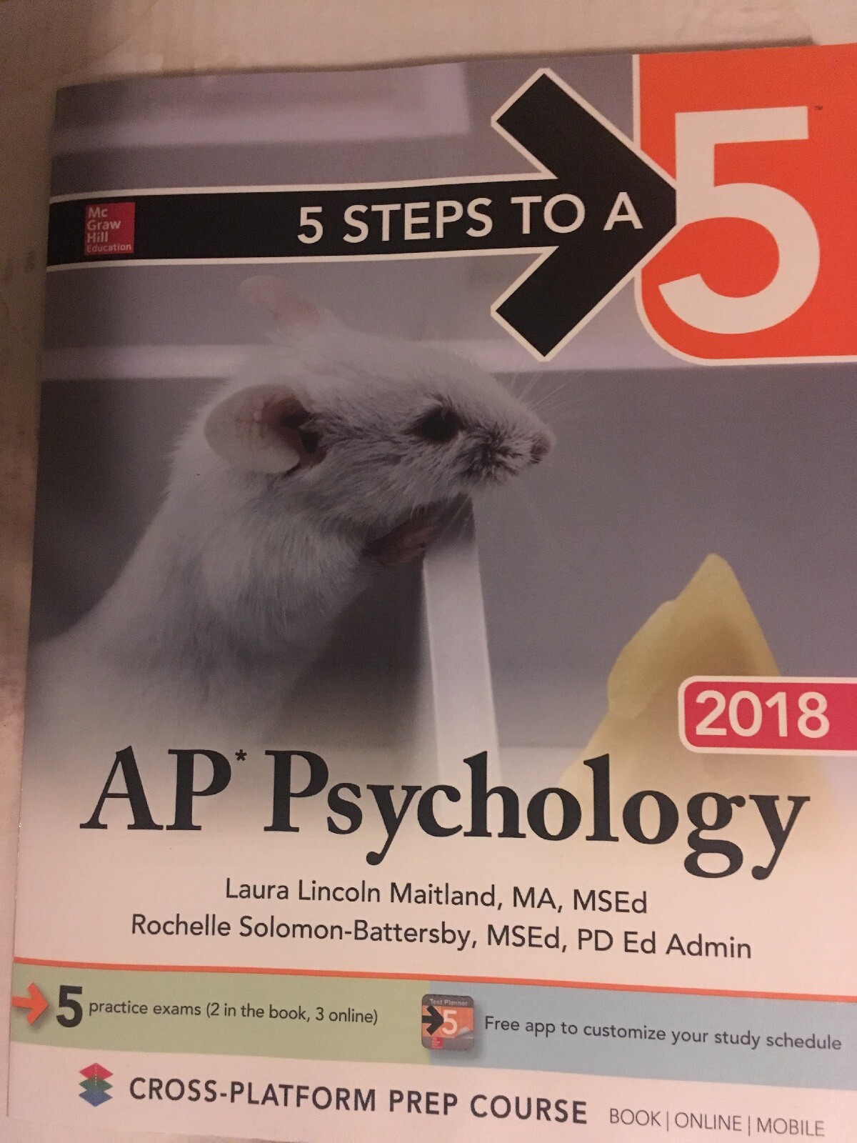 5 Steps to a 5 AP Psychology 2018 McGraw Hill Paperback Maitland Test ...