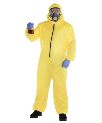Yellow Hazmat Jumpsuit - Devo - 80's - Costume - Men - Plus 2XL | eBay
