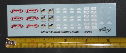 NASCAR DECAL MODERN UNDERHOOD ENGINE - VALVE COVER DETAIL GOODIE SHEET ...