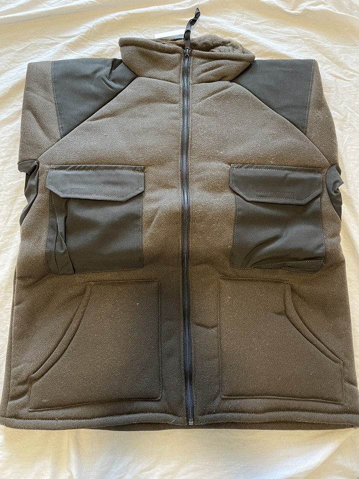 Military Bear Suit Fleece Jacket Cold Weather ECWCS Brown Hunting USGI ...