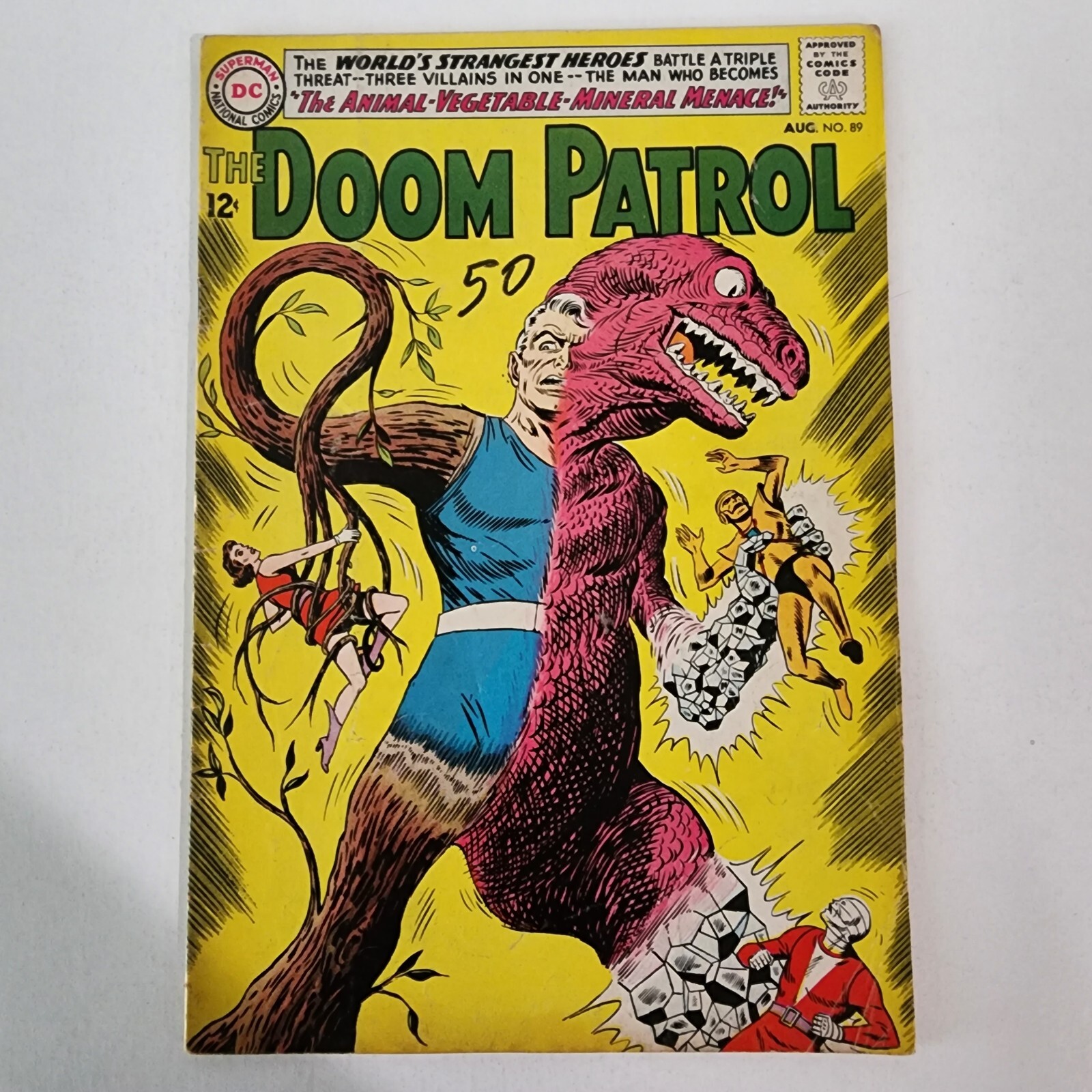 Doom Patrol #89 August 1964 1st appearance Animal Vegetable Mineral Man ...
