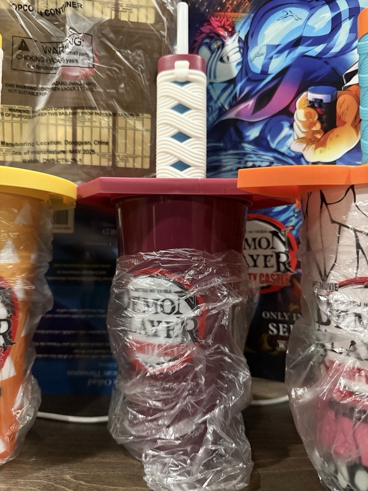 Demon Slayer Infinity Castle Movie Popcorn Bucket & 4 Cup Combo w/ IMAX ...