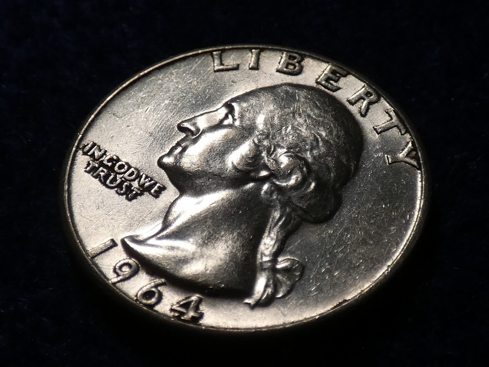 1964-P 25C Washington Silver Quarter BU Nice Luster! #2425 | eBay