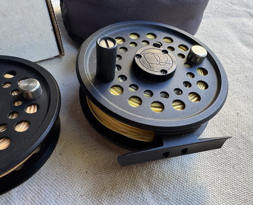 Early Vintage Matt Black Ross Reels, The Gunnison G3 Fly Reel + Extra ...