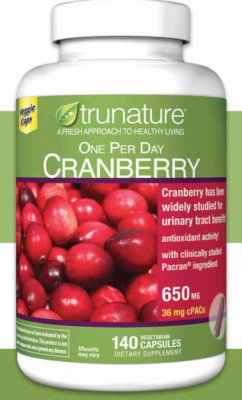 trunature 140 Pacran Cranberry 650 mg. Vegetarian Capsules, EXP 08/2025 ...