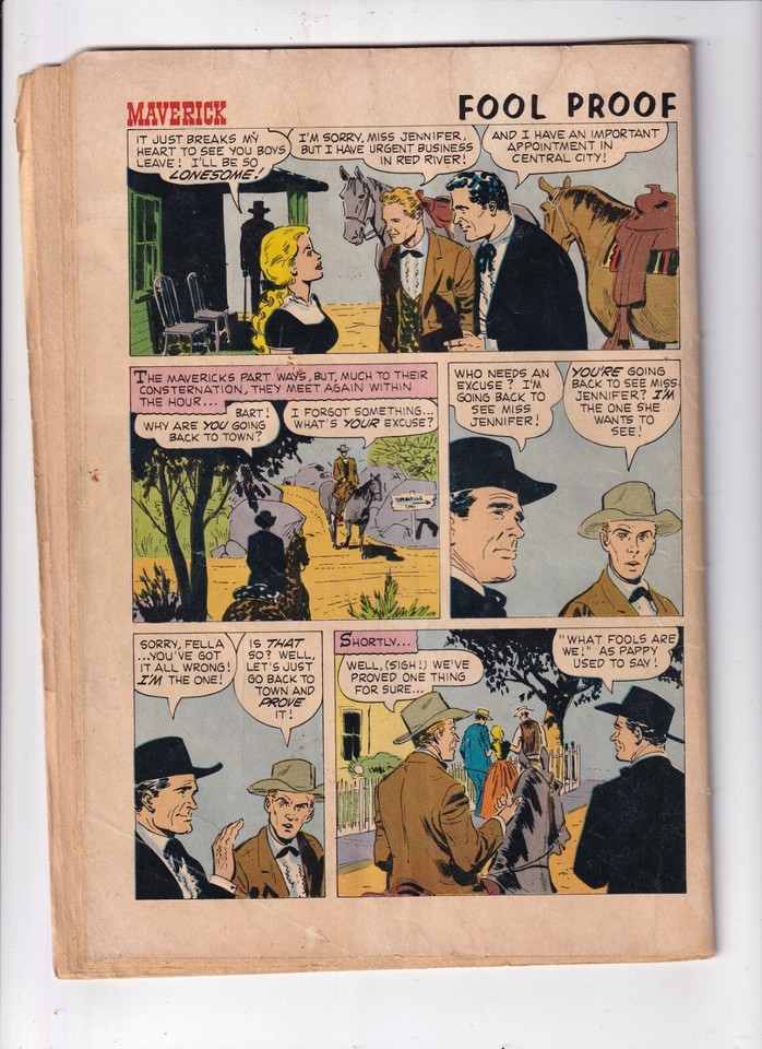 Maverick #14 Dell Comics 1961 James Garnder photo cover lower grade | eBay