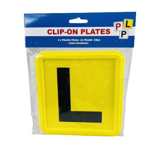 Car Plates 2Pce W/Clips QLD RED P | eBay Australia