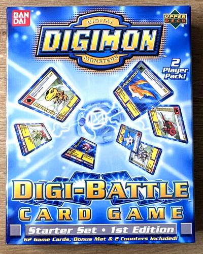 DIGIMON DIGI-BATTLE STARTER SET CARD GAME DECK 1st EDITION ~ FACTORY ...