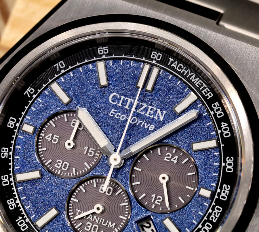 Citizen Super Titanium Sapphire Forza Chronograph Blue Dial Watch ...
