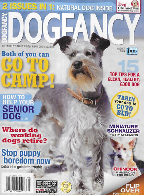 Dog Fancy Magazine Annual Senior Issue Camp Miniature Schnauzer Chinook ...