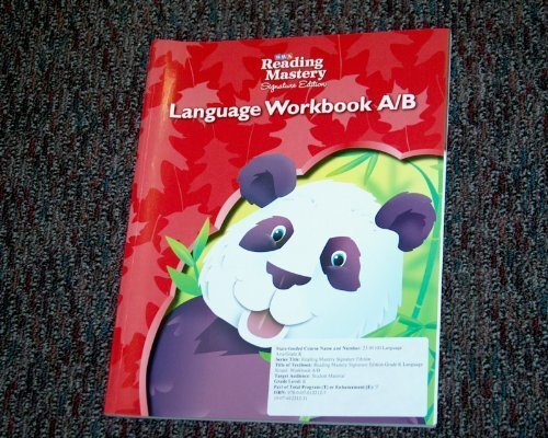READING MASTERY LANGUAGE ARTS STRAND GRADE K, WORKBOOK A & By Mcgraw ...