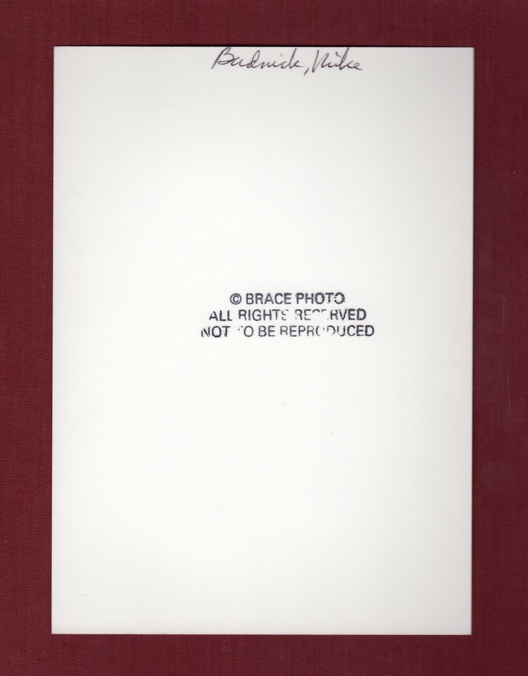 MIKE BUDNICK, 1946-1947 New York Giants ~ GEORGE BRACE ORIGINAL 5x7 ...