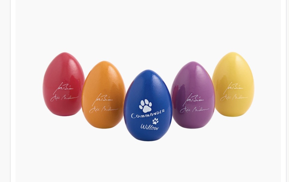 BIDEN WHITE HOUSE COIN & 2023 EASTER BLUE EGG PRESIDENT DOG CAT RABBIT ...