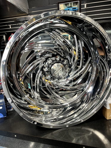 24x14 8x180 Set of 4 Forged Wheels American AF358 Chevy | Frost ...