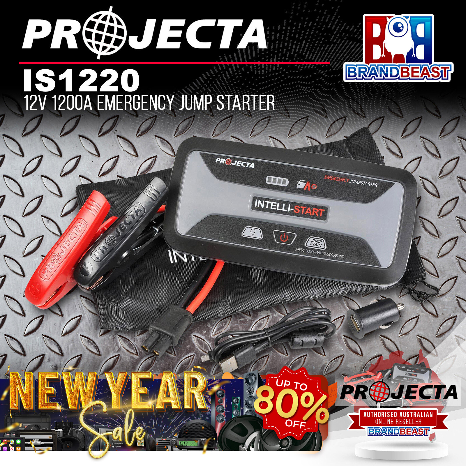 PROJECTA IS1220 12V 1200A Emergency Jump Starter | eBay