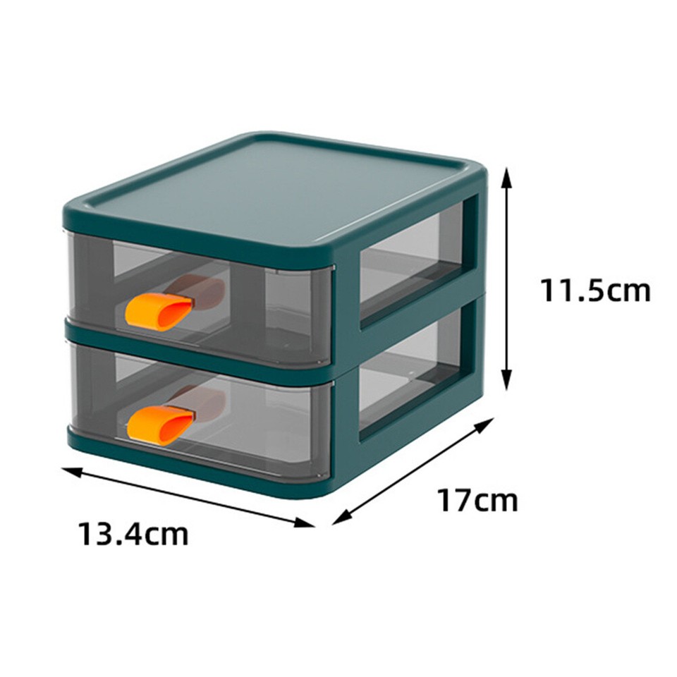 2-3-4 Drawer Mini Desk Storage Box Home Office Tidy Stationary Craft ...