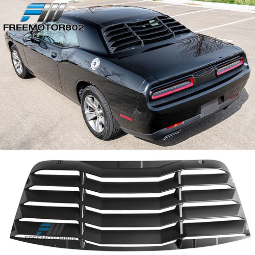 Fits 08-23 Dodge Challenger Rear Window Louver Cover Rain Sun Guard ...