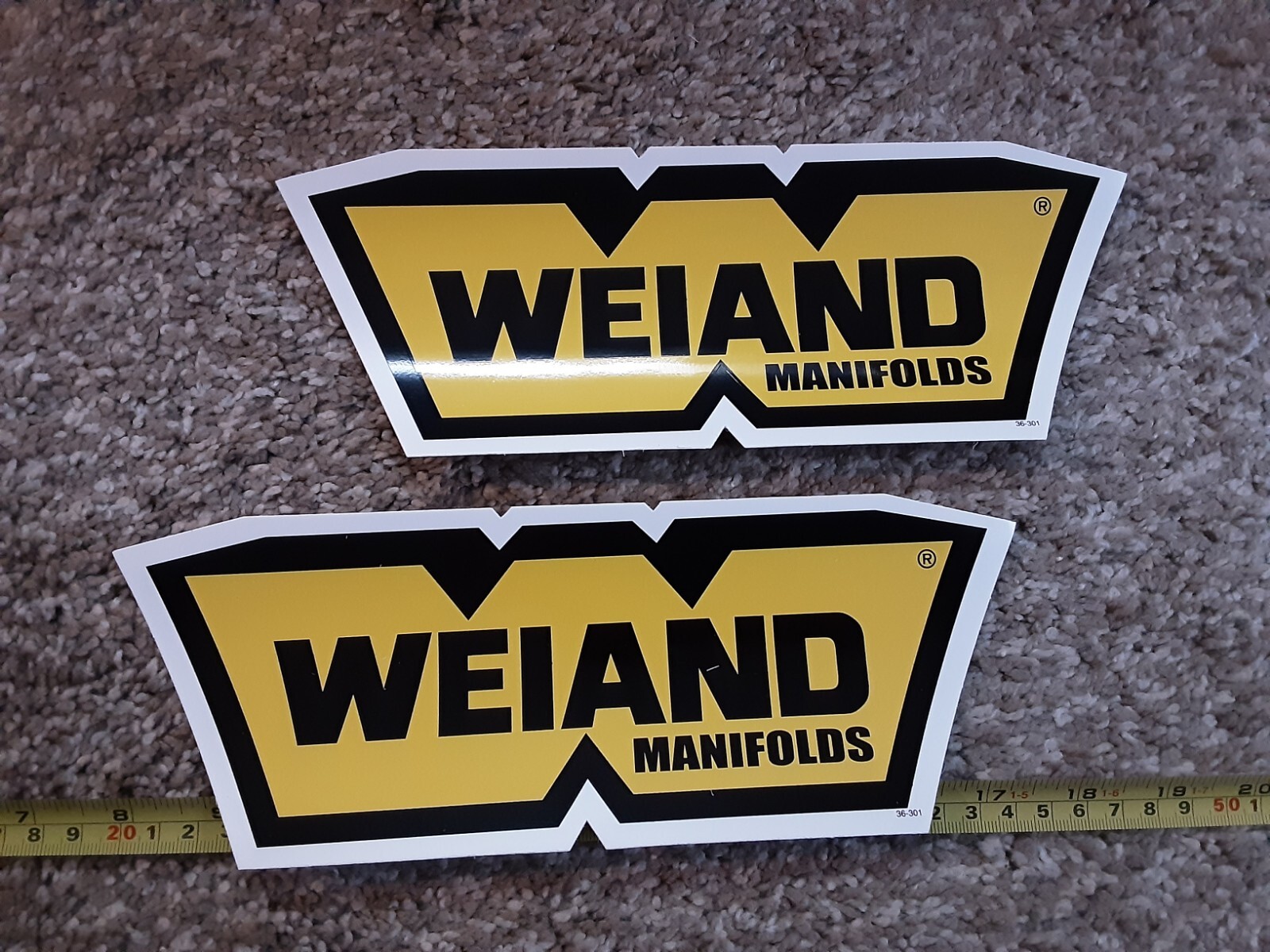Lot of 2 Vintage WEIAND Intake Manifold Racing Decals Stickers Nascar ...