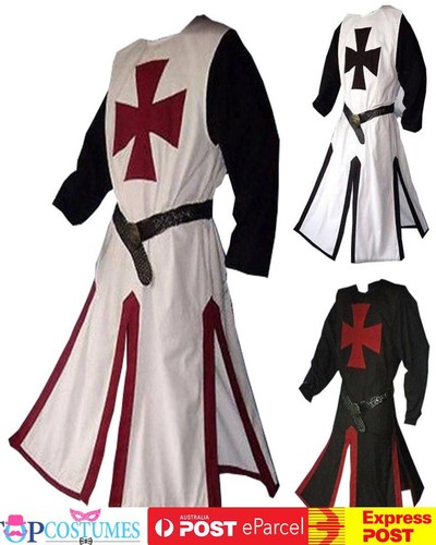 Medieval Tunic Royal Knight Renaissance Roman Men Costume Warrior ...