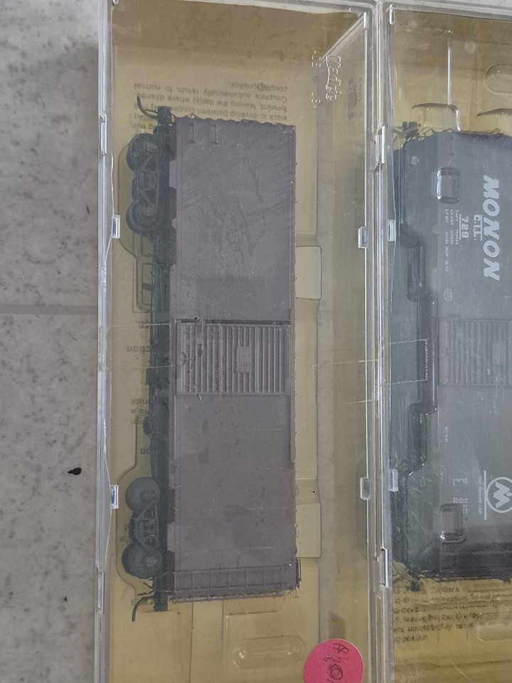 Lot of 3 HO KADEE MONON C.I.L. 40' PS-1 STANDARD BOXCAR 4001 4000 5204 ...