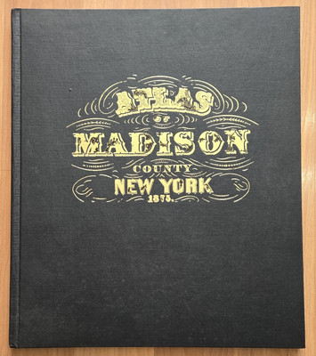 VTG ANTIQUE 1875 ATLAS OF MADISON COUNTY NEW YORK MAP POMEROY WHITMAN ...