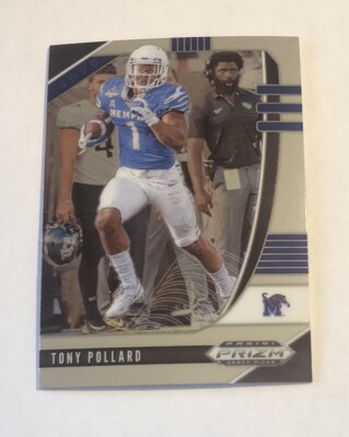 Tony Pollard 2020 Panini Prizm Draft Picks #98 Memphis Dallas Cowboys ...