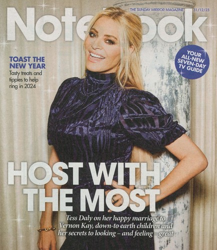 Sunday Mirror Notebook Magazine: Tess Daly, Vernon Kay, Sophie Claire ...