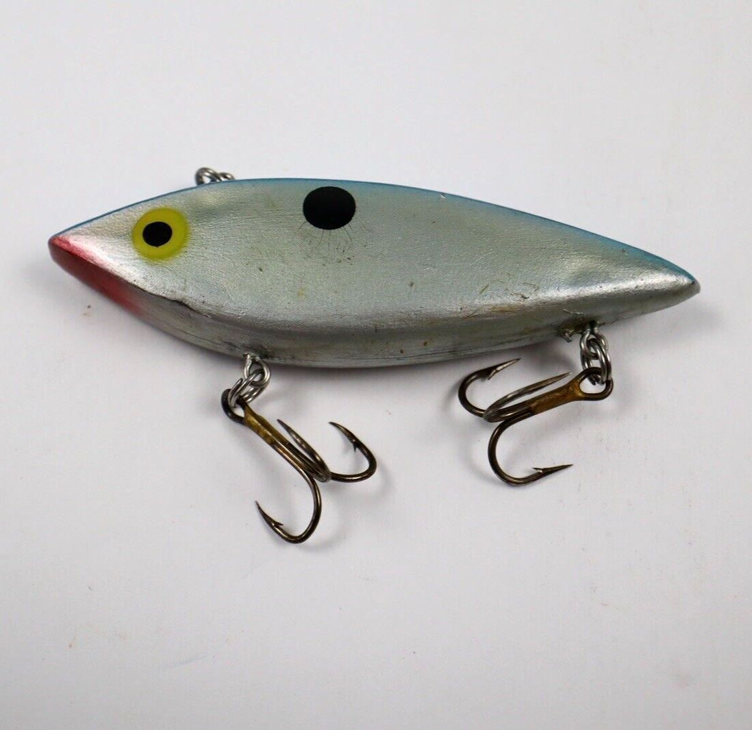 RAT-L-TRAP Gray and Blue Rattle Fishing Lure Crank-bait | eBay